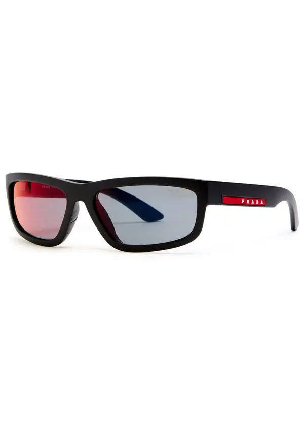 Prada Rectangle-frame Sunglasses - Black