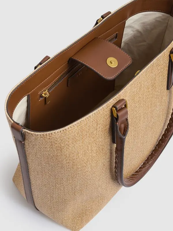 REISS Noelle Raffia Tote Bag