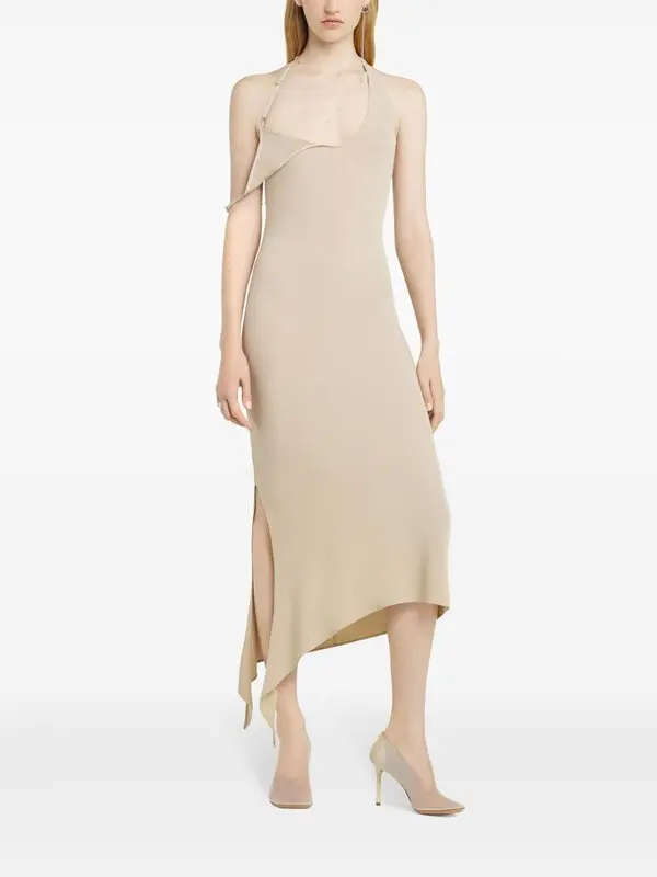 COURREGES Undressed Midi Dress - Neutrals