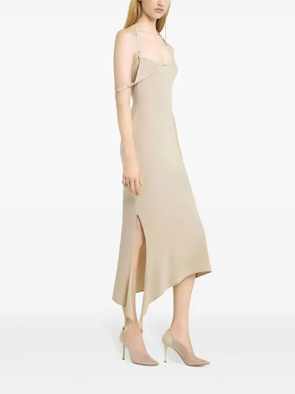 COURREGES Undressed Midi Dress - Neutrals