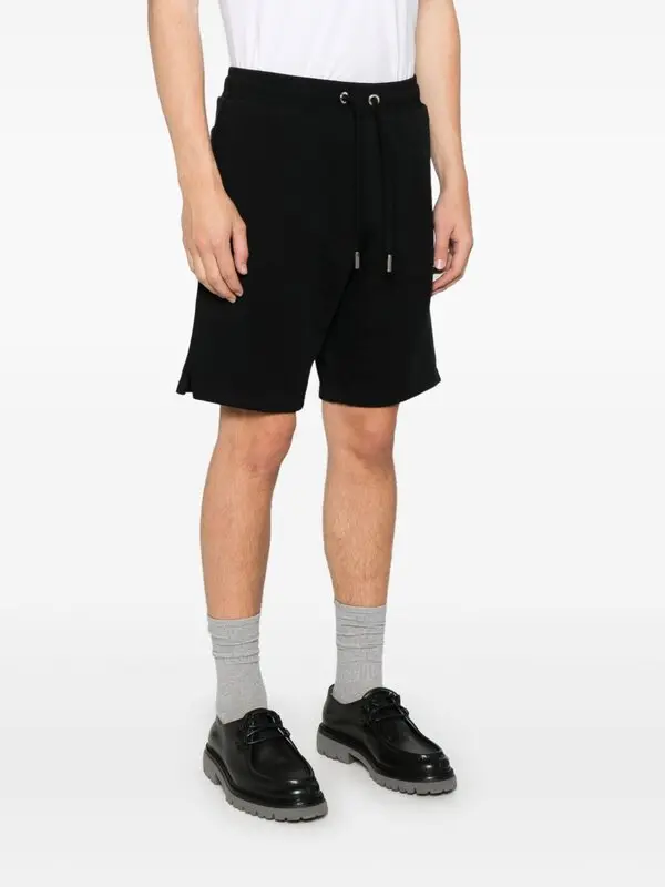 Ami De Coeur-embroidered Shorts - Black
