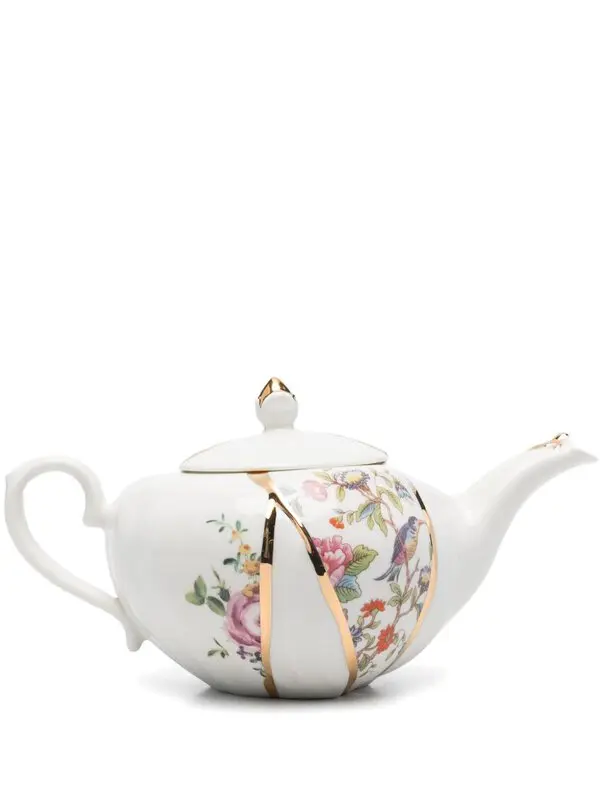 SELETTI X Marcantonio Kintsugi Tea Pot - White