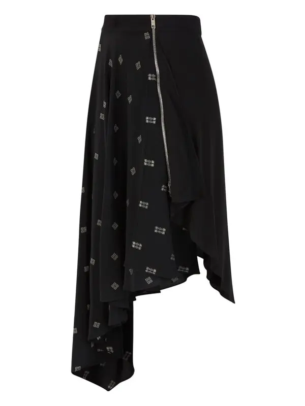 Givenchy Asymmetrical Flared Skirt