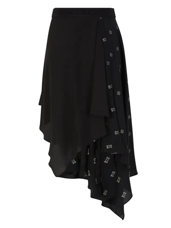 Givenchy Asymmetrical Flared Skirt