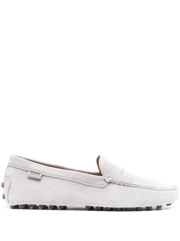 TOD'S Gommino Driving Loafers - Grey