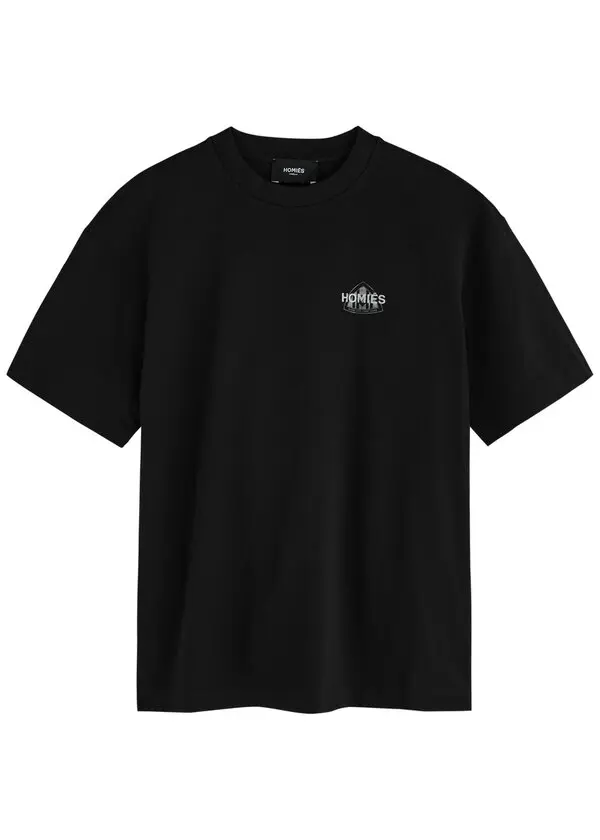 HOMIES MARBELLA Maymarb Printed Cotton T-shirt - Black