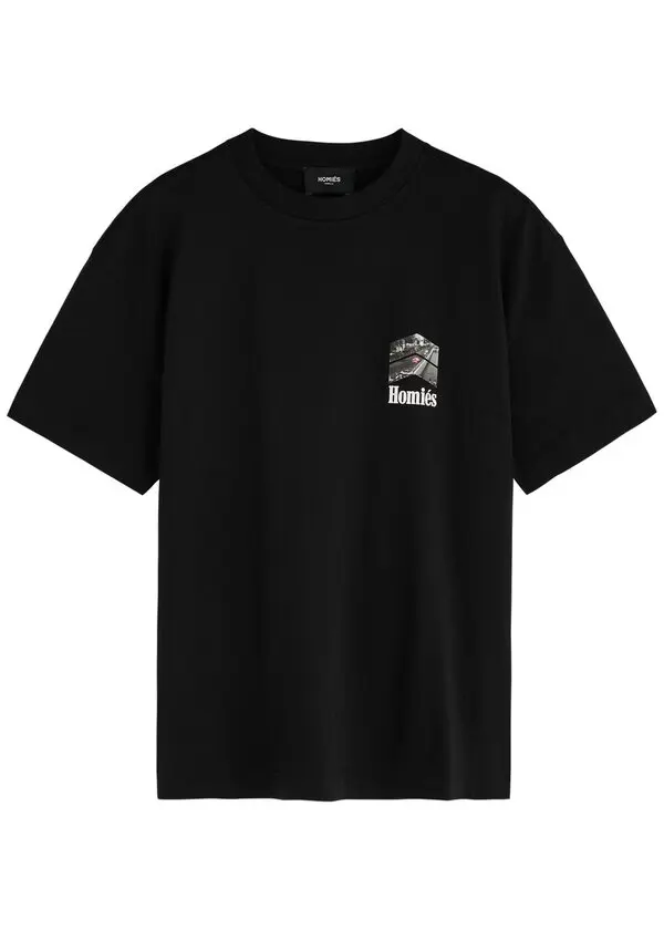 HOMIES MARBELLA Racing Special Edition Printed Cotton T-shirt - Black
