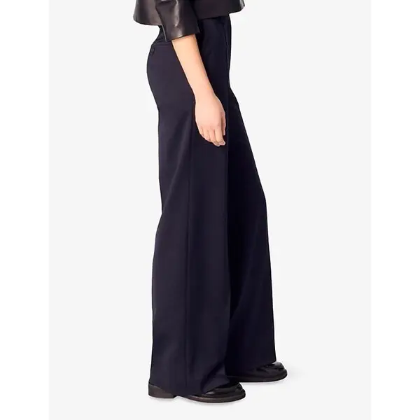 Maje Pin-tuck Pleat Straight-leg Trousers