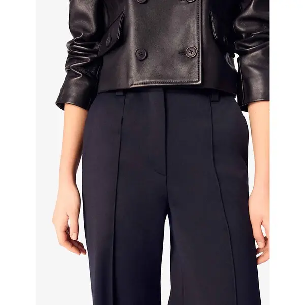 Maje Pin-tuck Pleat Straight-leg Trousers