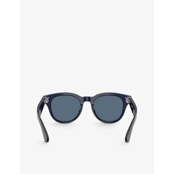 Burberry Be4439 Round-frame Sunglasses - Blue