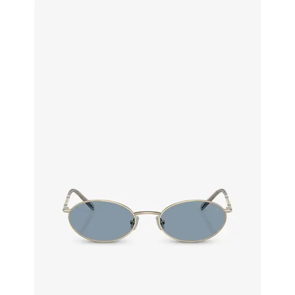 Brunello Cucinelli Oval-frame Sunglasses - Gold