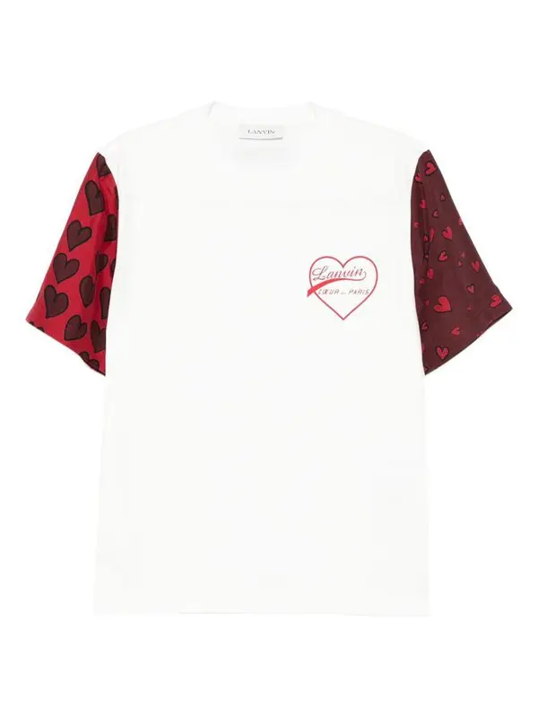 LANVIN Heart-print Top - Multicolour