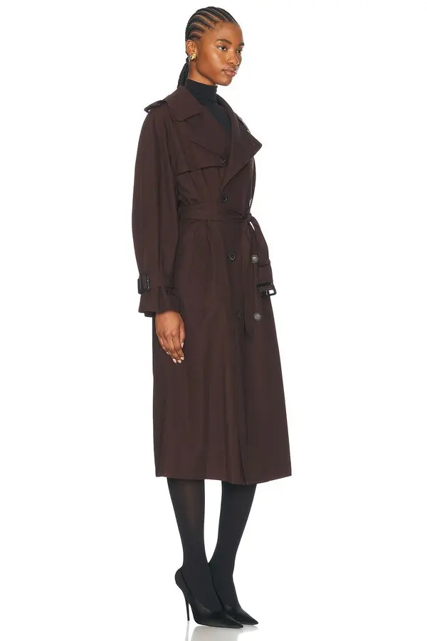 Wardrobe.NYC Trench Coat - Dark Brown