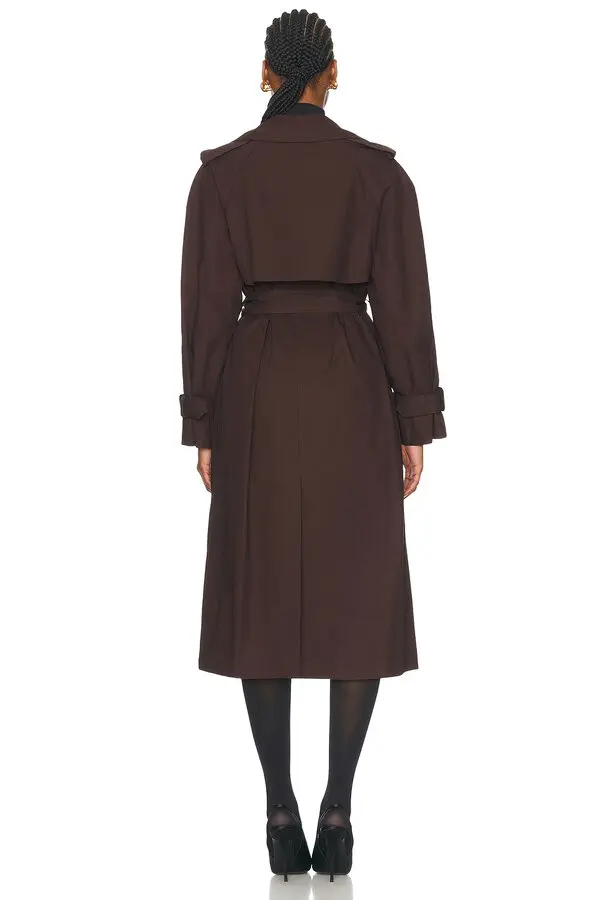 Wardrobe.NYC Trench Coat - Dark Brown