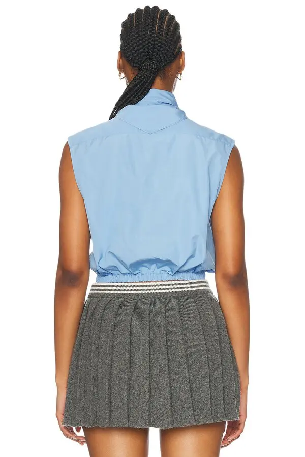Miu Miu Cropped Button Up Top