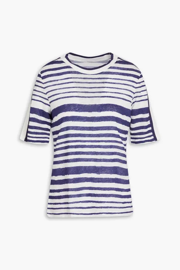 Zimmermann Striped Linen-jersey T-shirt