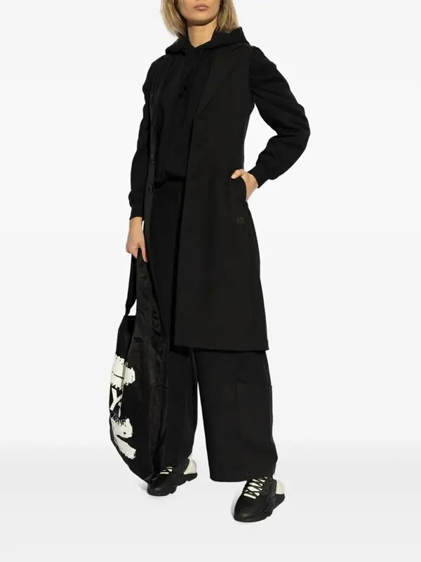 Y3 Logo-print Hoodie - Black