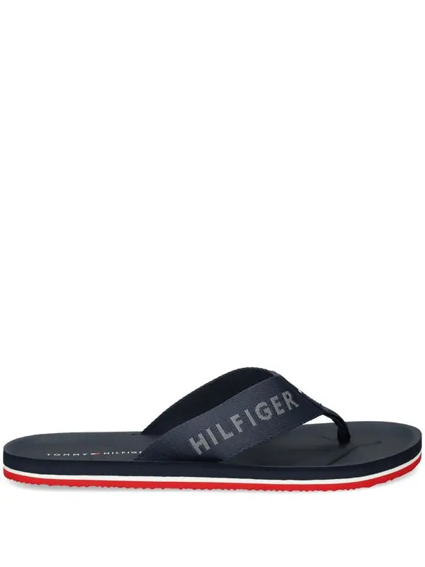 Tommy Hilfiger Logo Flip Flops