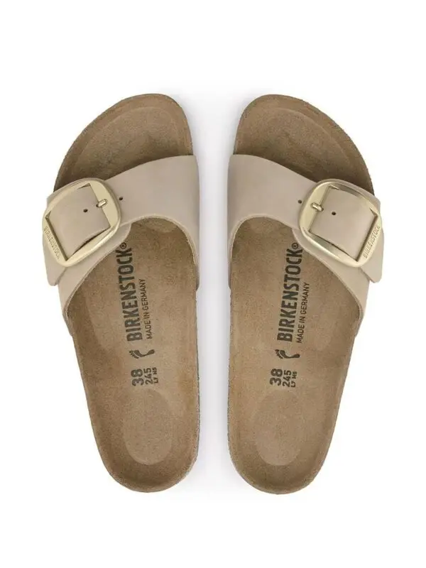 BIRKENSTOCK Madrid Big Buckle Slides - Neutrals