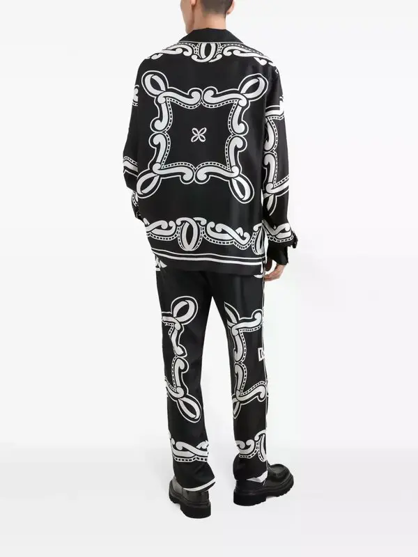 Dolce & Gabbana Silk Pajama Pants - Black