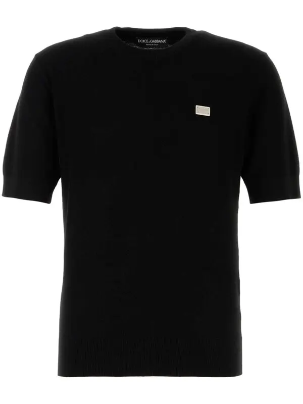 Dolce & Gabbana Logo-plaque T-shirt - Black