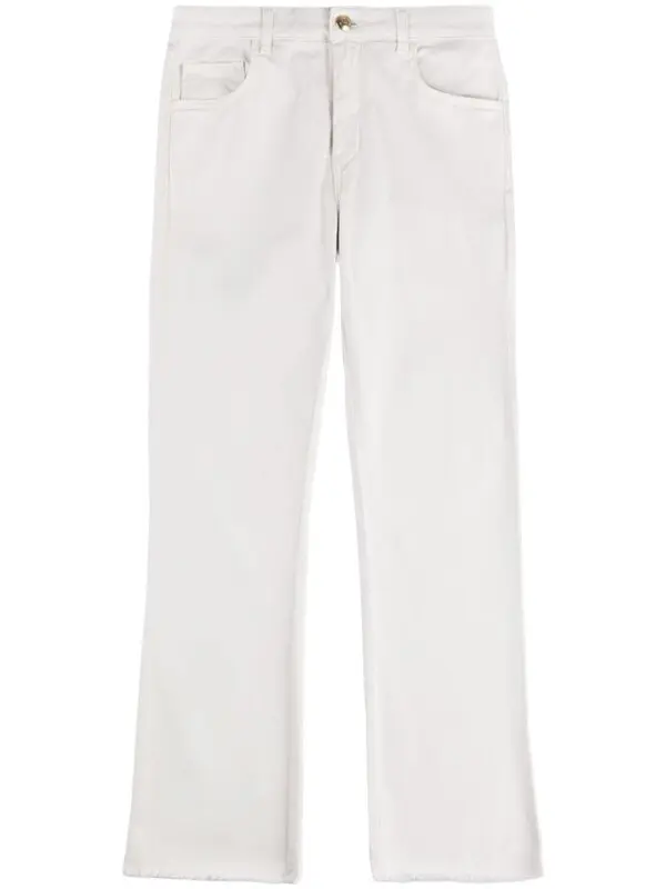 FAY Cropped Jeans - White