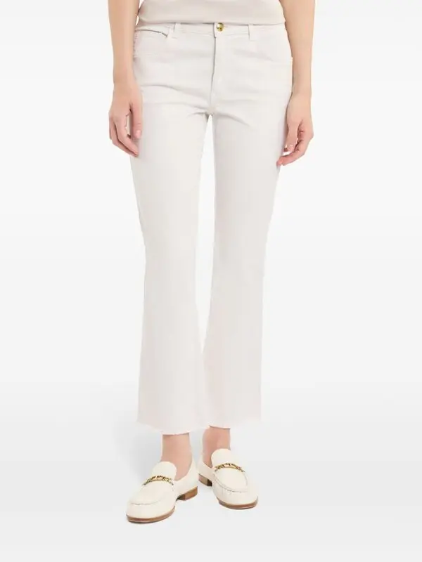 FAY Cropped Jeans - White