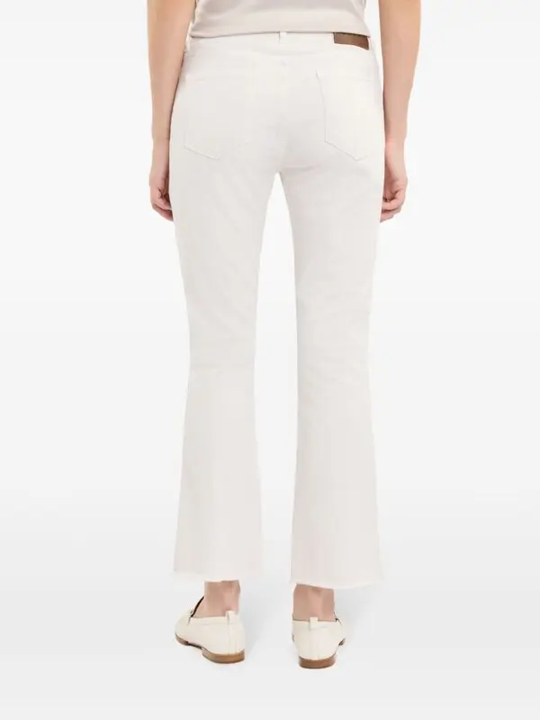 FAY Cropped Jeans - White
