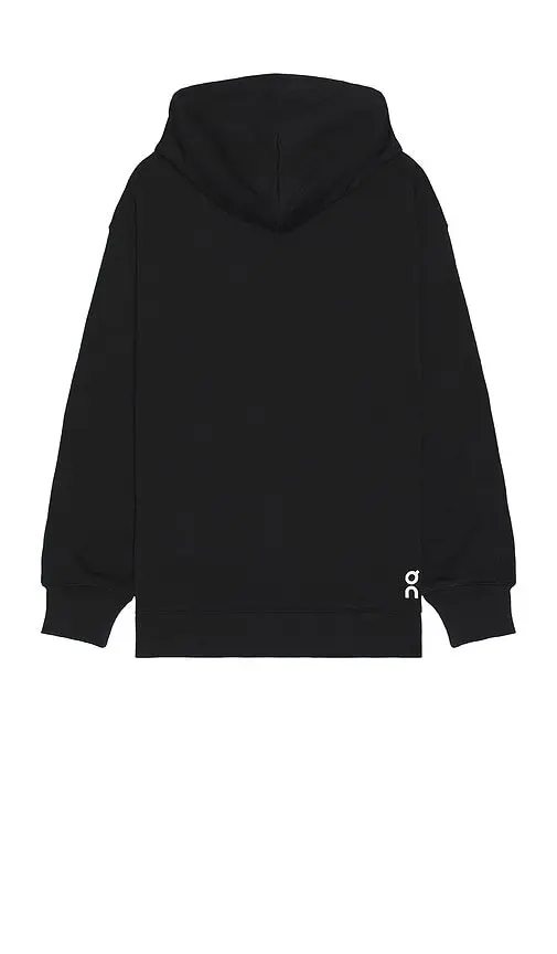 On Club Hoodie With Logo Detail - Black