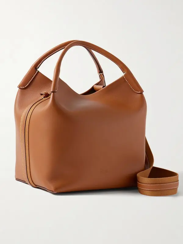 Loro Piana Bale Large Leather Tote - Brown