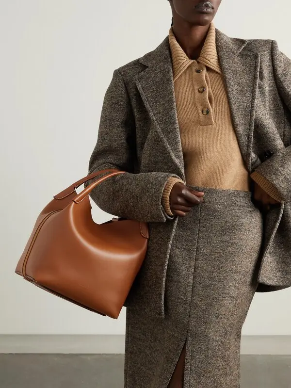 Loro Piana Bale Large Leather Tote - Brown
