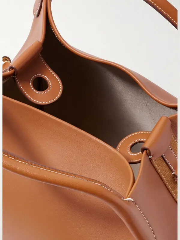 Loro Piana Bale Large Leather Tote - Brown