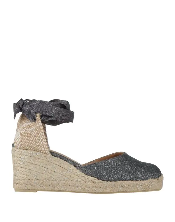 CastaÑer Wedge Espadrilles With Tie Fastening - Grey