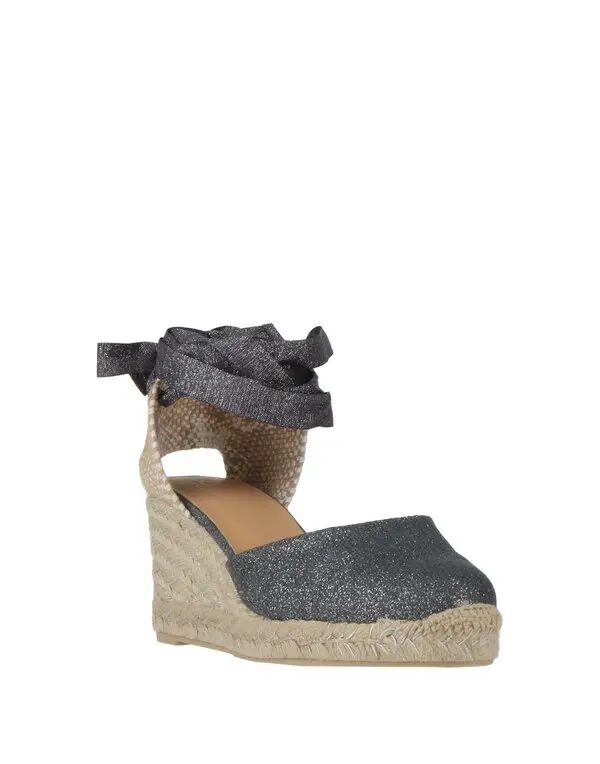 CastaÑer Wedge Espadrilles With Tie Fastening - Grey