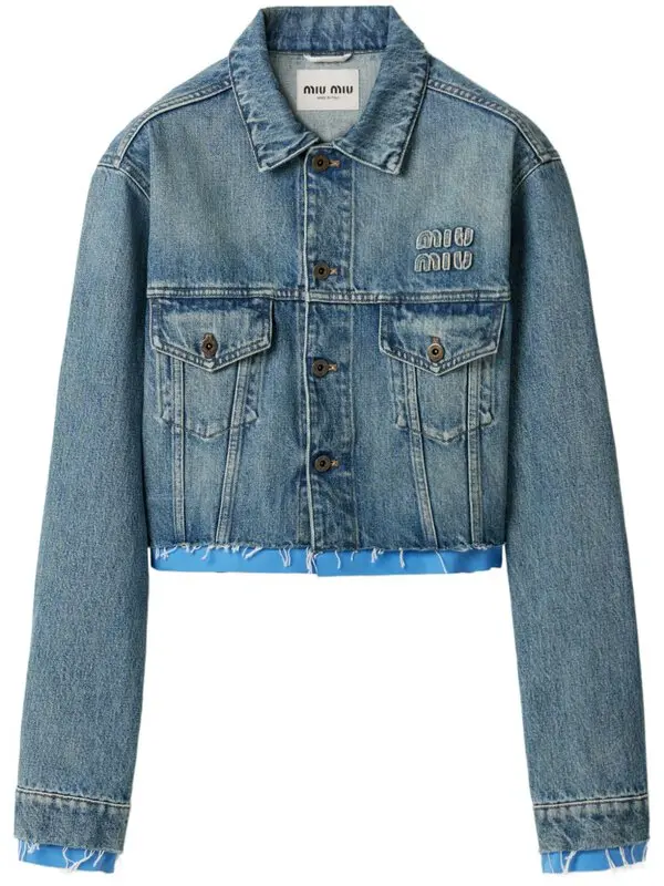 Miu Miu Denim Trucker Jacket - Blue