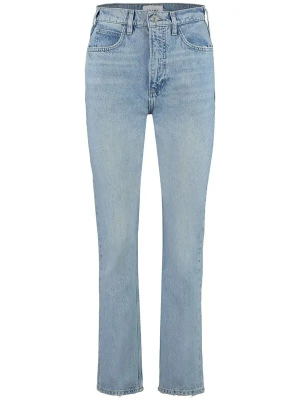 FRAME Cotton Straight-leg Jeans