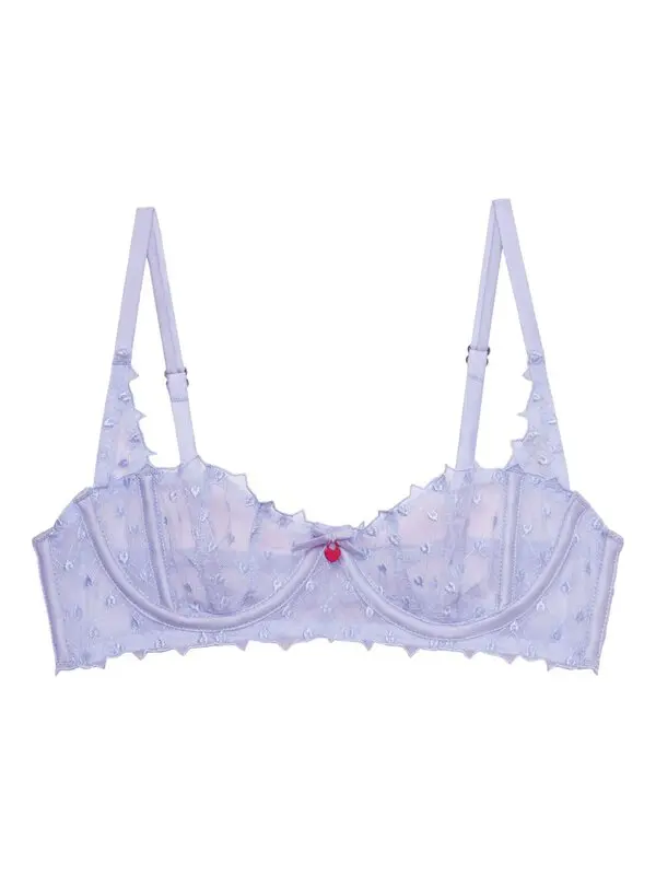 Fleur Du Mal Love Lock Bra - Blue