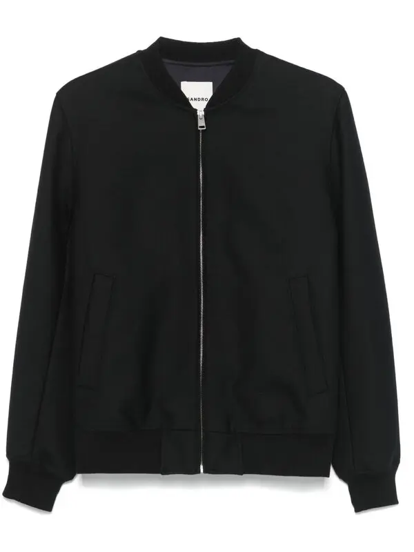 Sandro Teddy Bomber Jacket - Blue