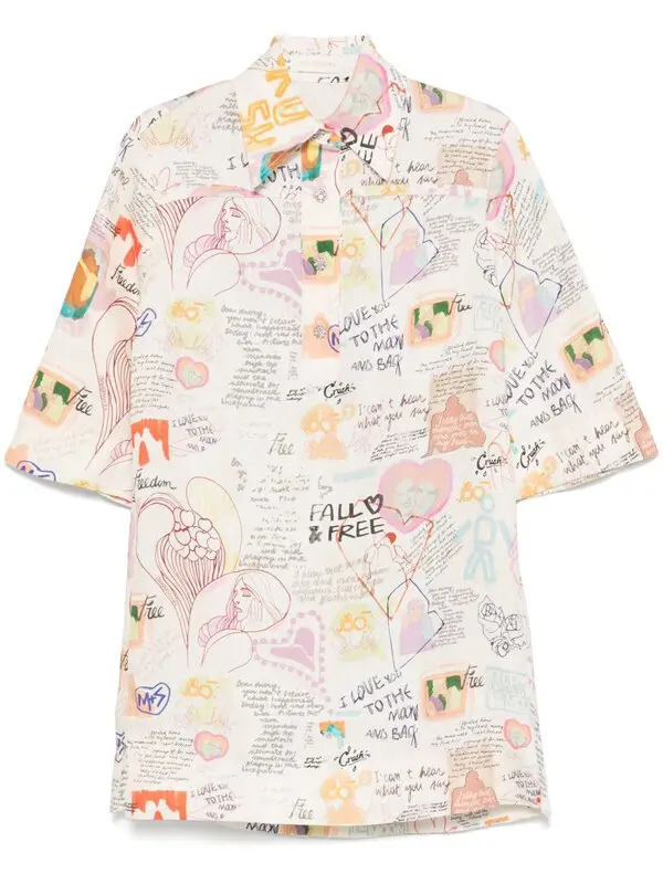 Zimmermann Crush Mini Dress - Neutrals