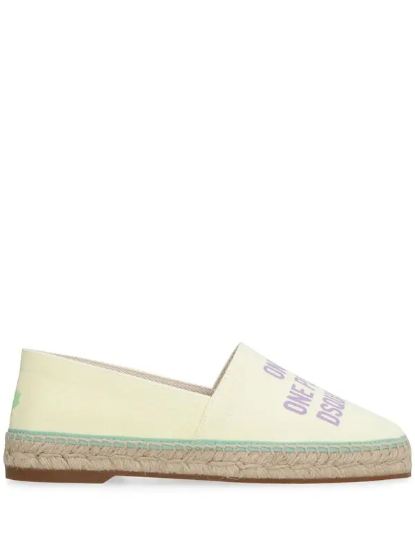 Dsquared2 Logo-print Espadrilles - Neutrals