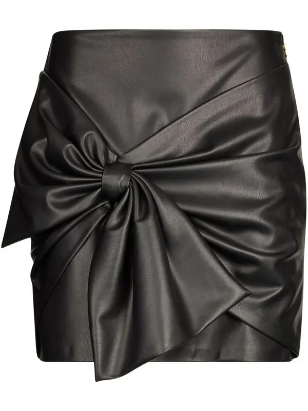 Liu Jo Bow-detailing Mini Skirt - Black