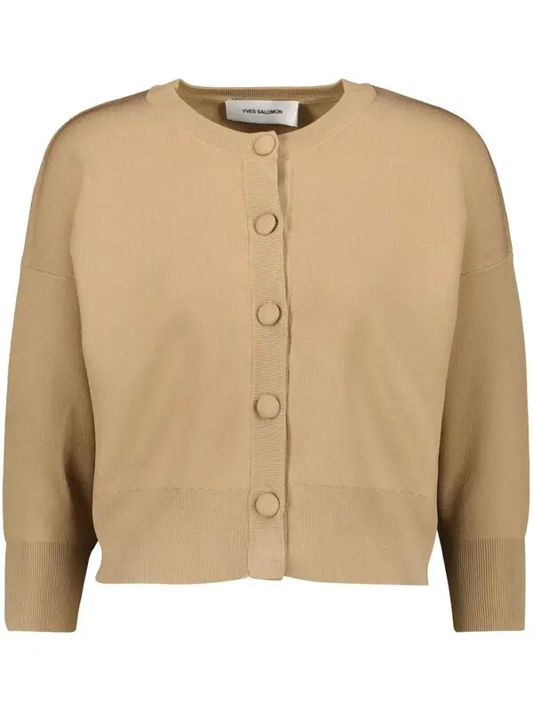 YVES SALOMON Cropped Cardigan