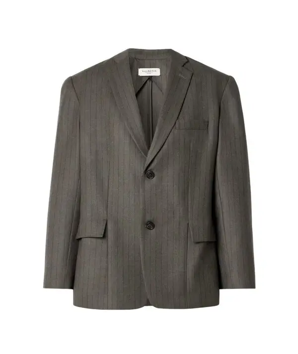KALLMEYER Gemini Pinstriped Wool-twill Blazer