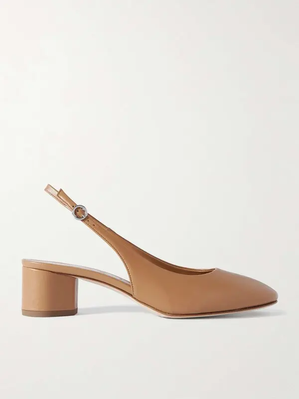 AeydĒ Romy Leather Slingback Pumps