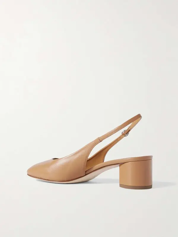 AeydĒ Romy Leather Slingback Pumps