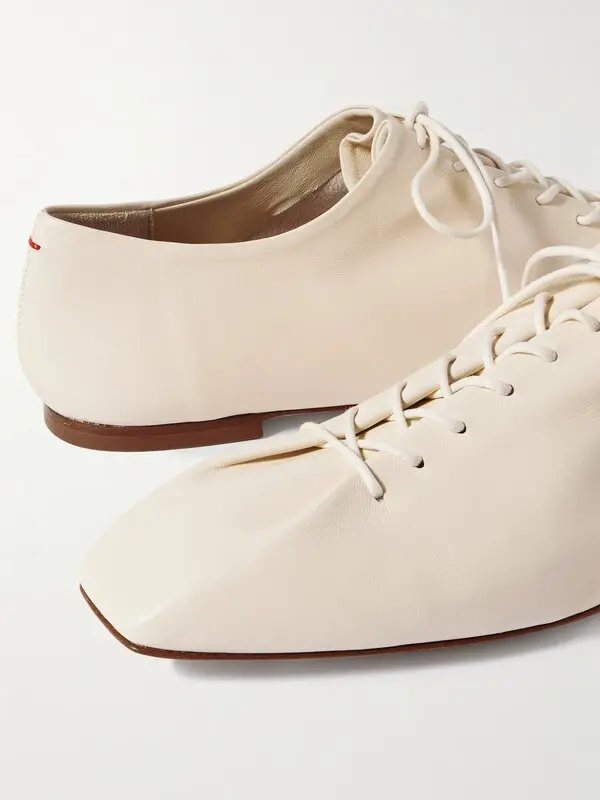 AeydĒ Isla Leather Brogues - Cream