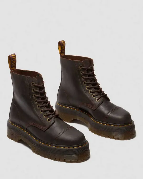 Dr. Martens Sinclair Crazy Horse Leather Platform Boots