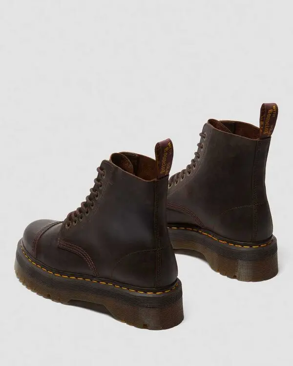 Dr. Martens Sinclair Crazy Horse Leather Platform Boots