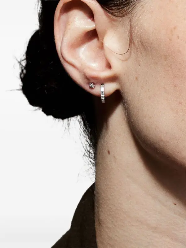 MARIA TASH 18kt Gold Diamond Single Earring - Black