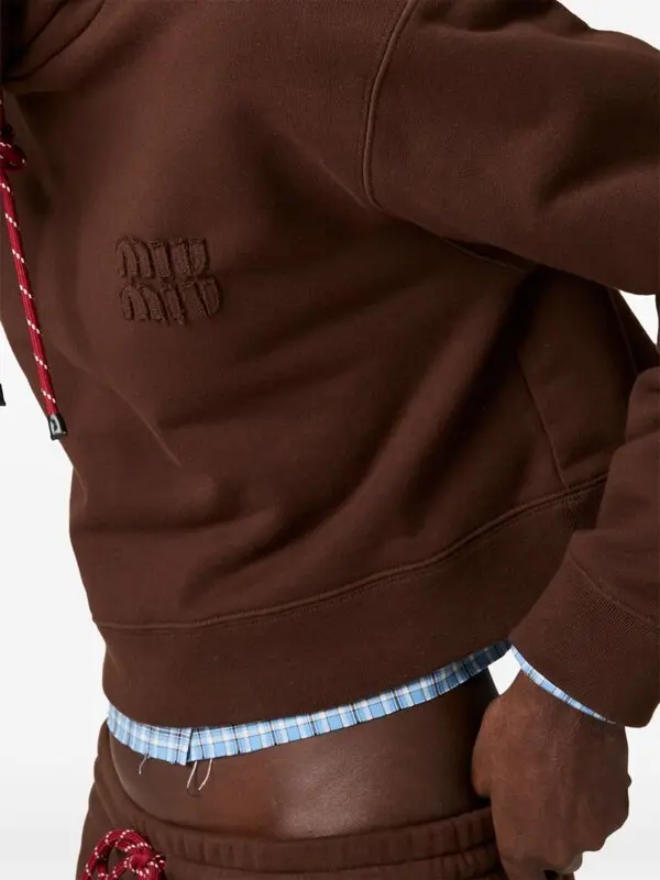Miu Miu Cotton Fleece Hoodie